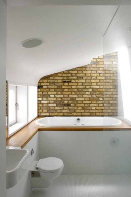 33 Bathroom Designs with Brick Wall Tiles - Ultimate Home Ideas